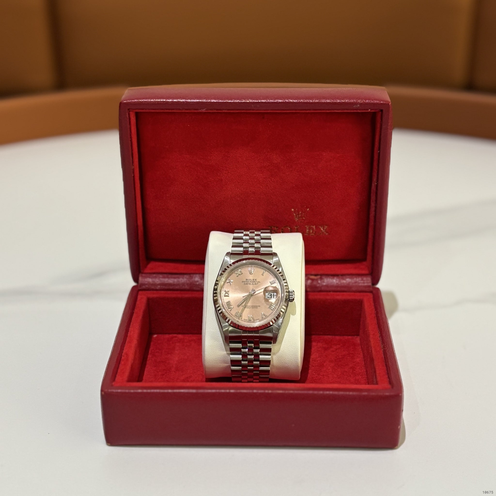 ROLEX OYSTER PERPETUAL DATEJUST 16234 PINK DIAL VINTAGE