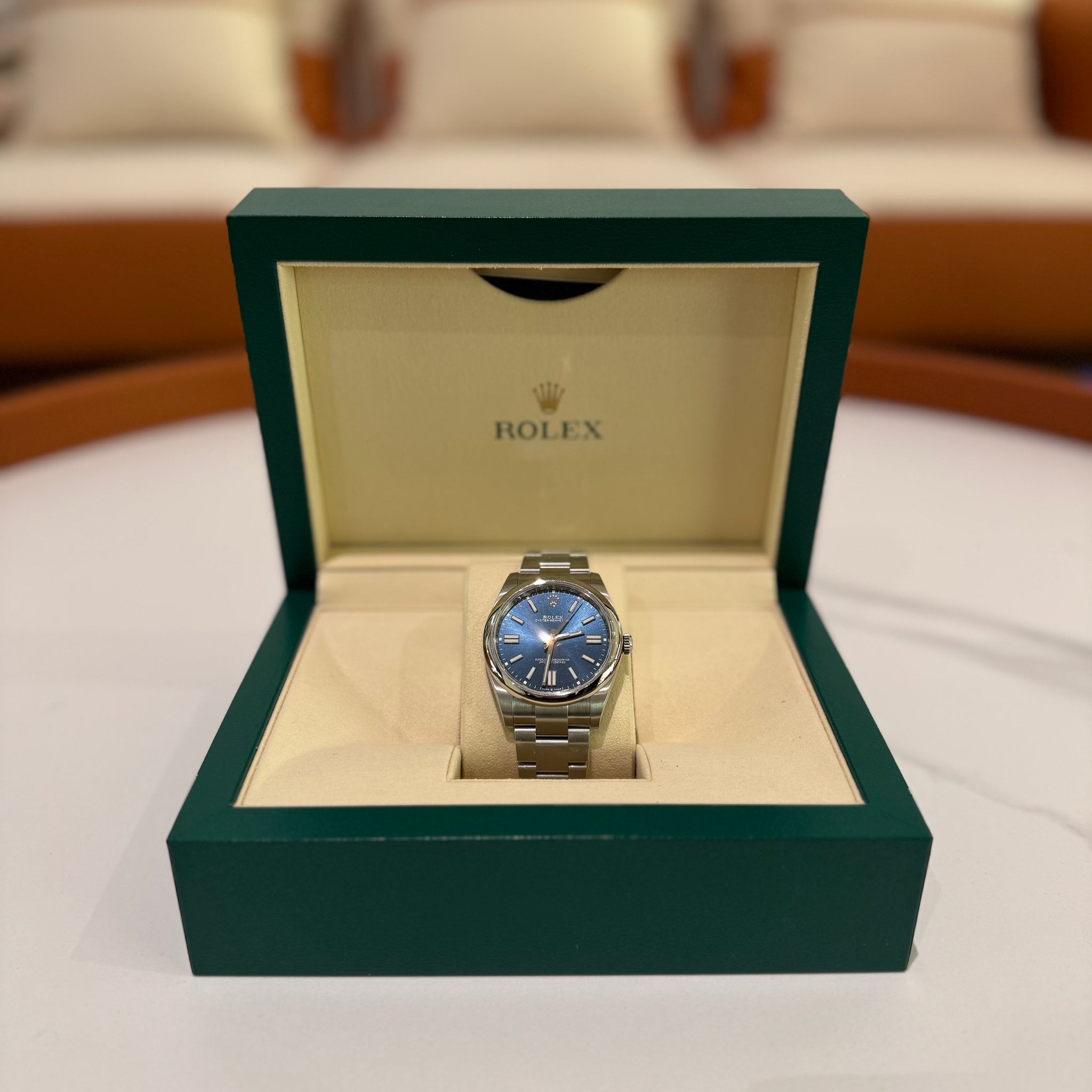 ROLEX OYSTER PERPETUAL 124300 BLUE DIAL
